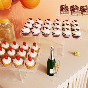 Dining | 3 Pack Dessert Table Display Set Acrylic Cupcake Buffet ...